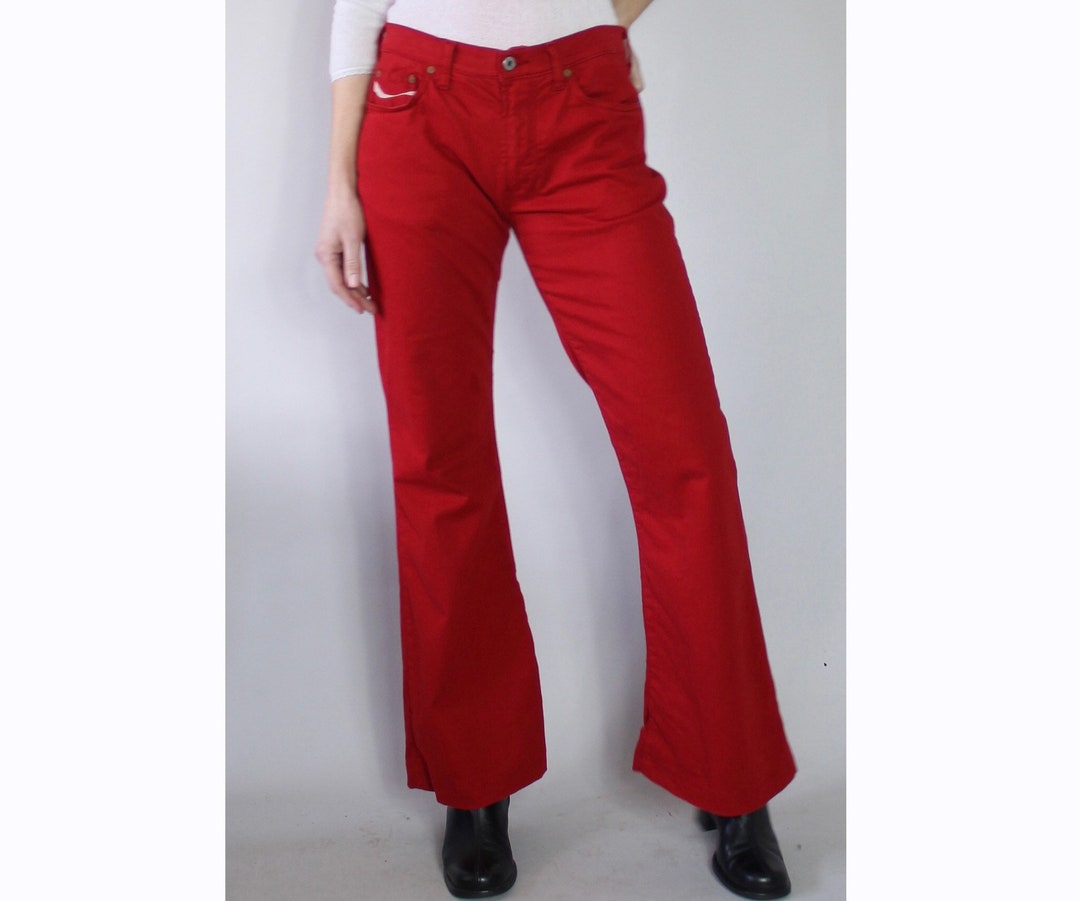 80s Coca Cola Vintage Red Bootcut Jeans W30” - Etsy