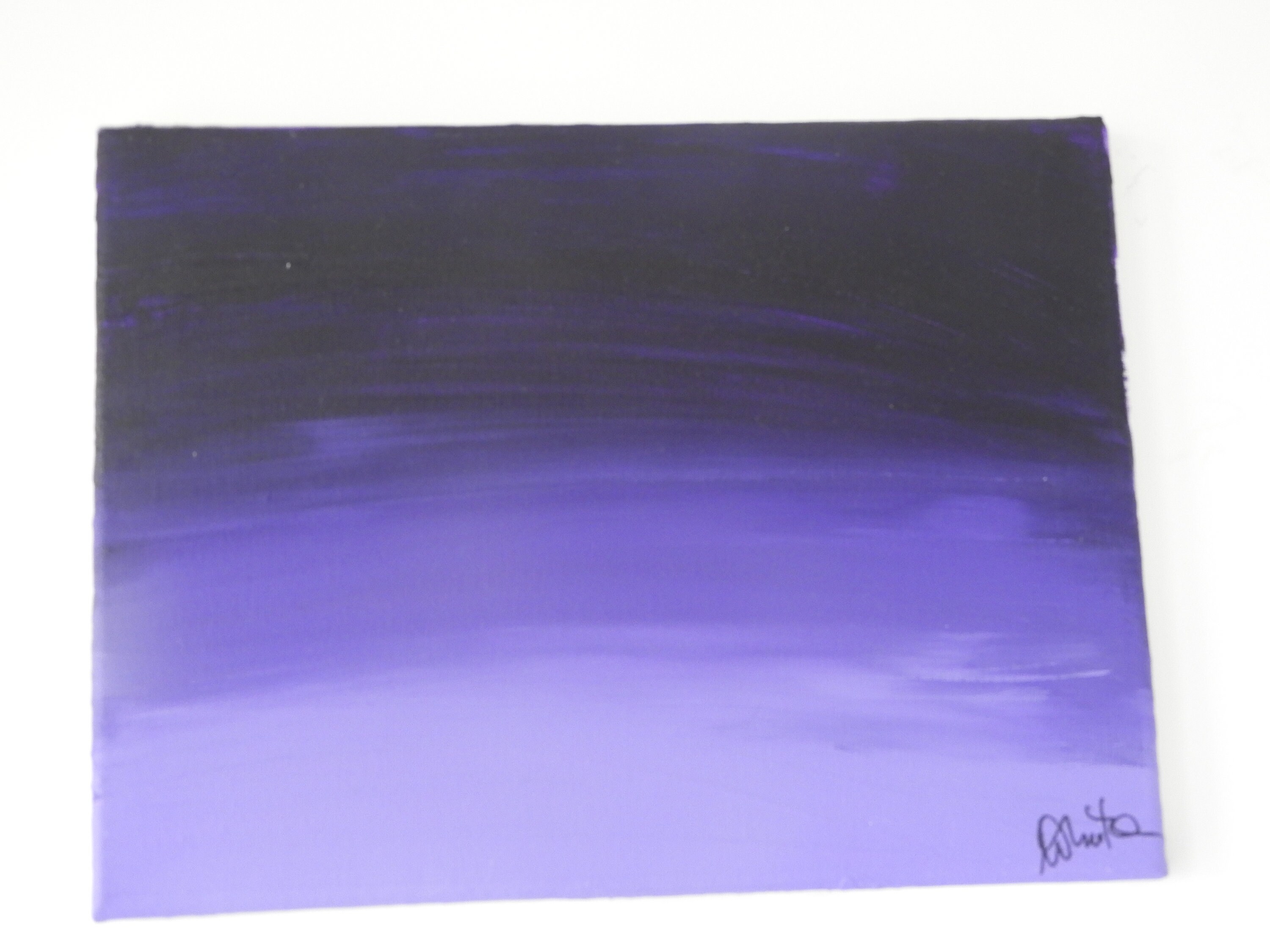 Abstract Violet Fading Painting. Handmade Artwork in Acrylic - Etsy UK