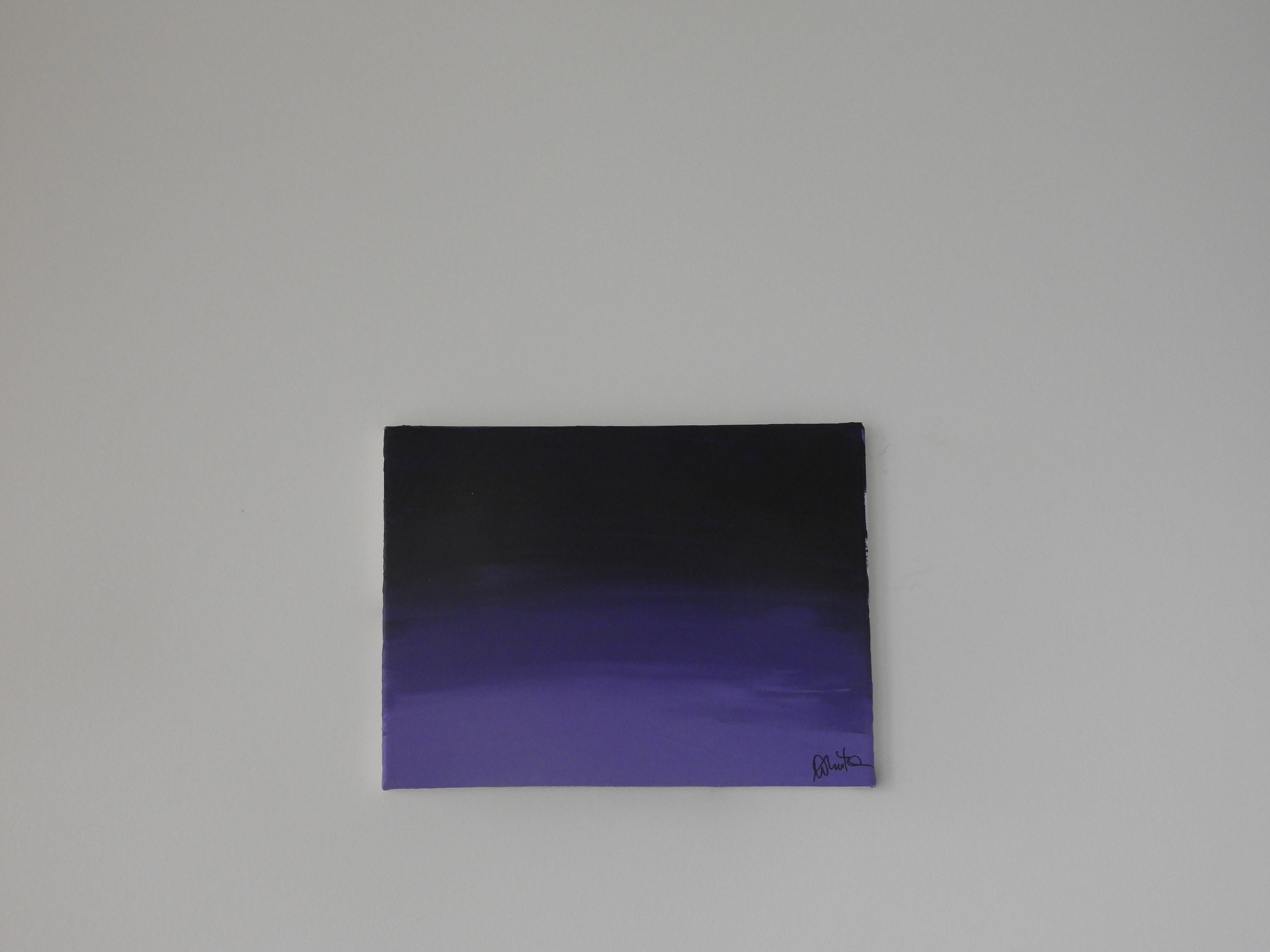 Abstract Violet Fading Painting. Handmade Artwork in Acrylic - Etsy UK