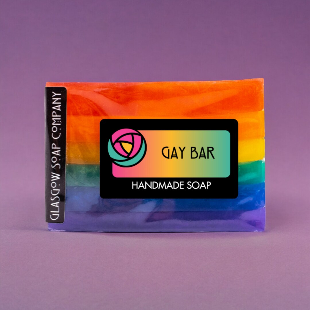 GAY BAR Jabón arcoíris hecho a mano, Jabón hecho a mano escocés, Regalo ...