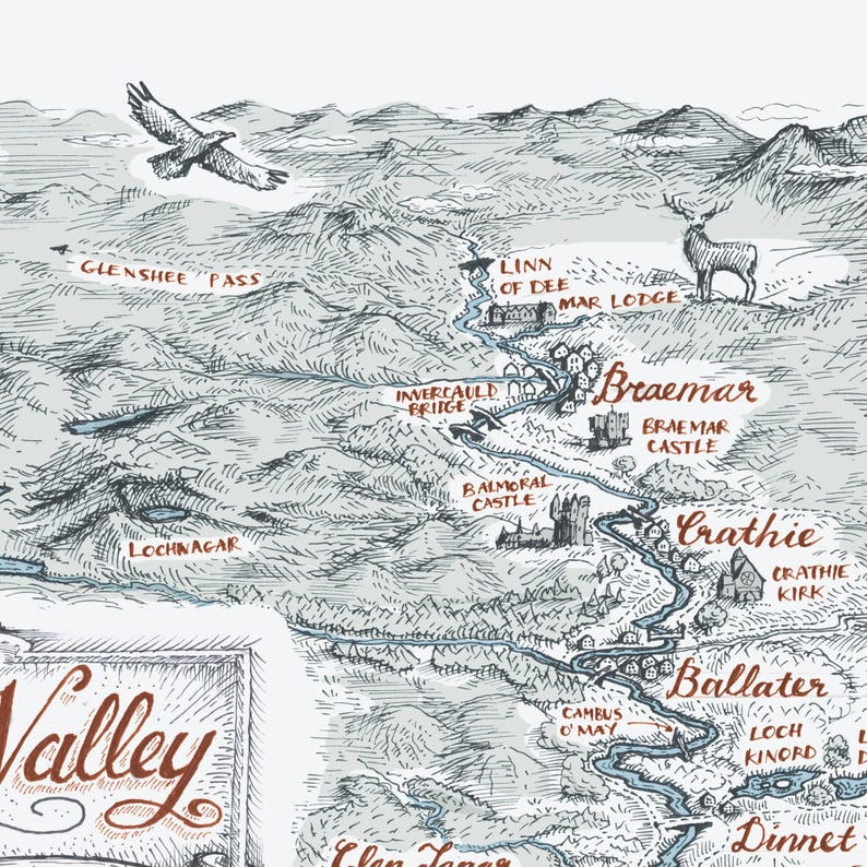 Dee Valley Map | Braemar to Aberdeen | Royal Deeside | River Dee ...