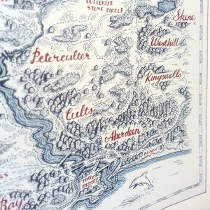 Dee Valley Map Braemar to Aberdeen Royal Deeside River | Etsy