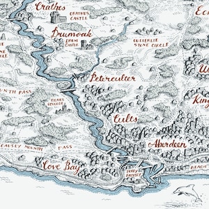 Dee Valley Map Braemar to Aberdeen Royal Deeside River Dee Ballater ...