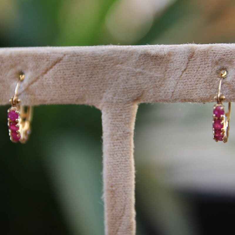 Ruby Earrings - Etsy