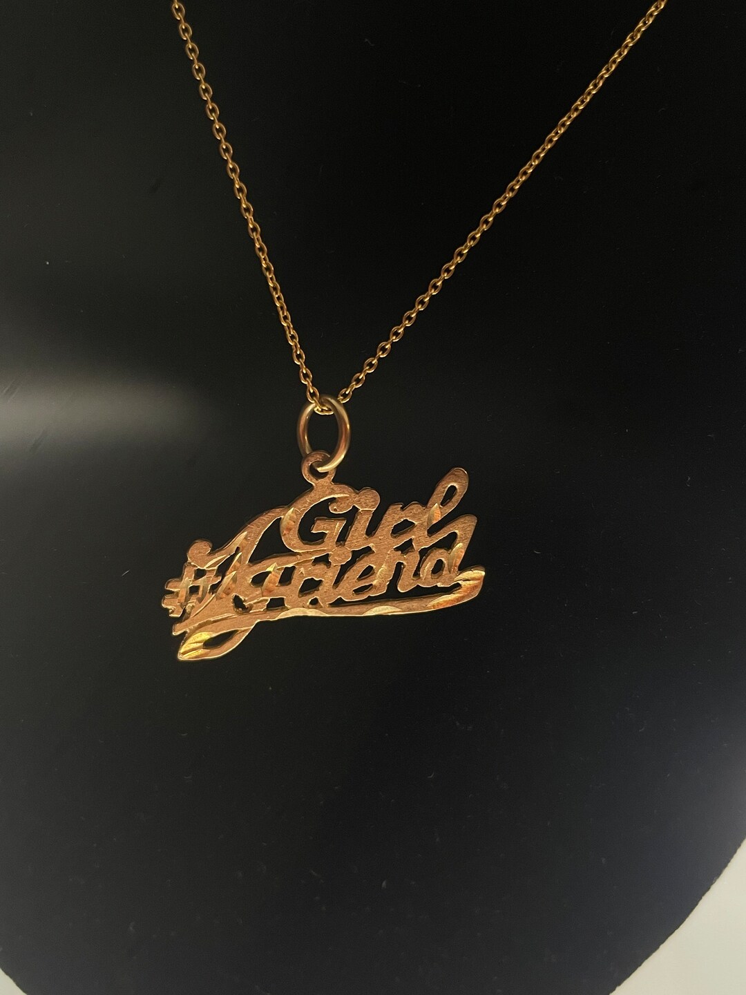 Vintage 14kt and 18kt Chain Girlfriend Necklace - Etsy