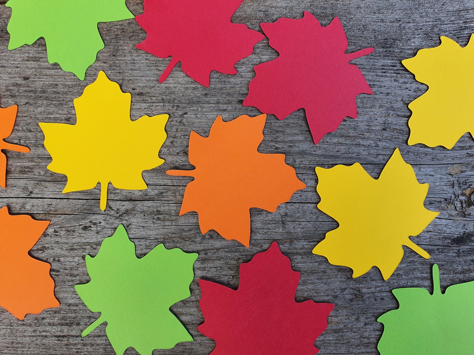 Paper Maple Tree Leaves, 20 Pieces, Cardstock Autumn Leaves, Maple Leaf ...