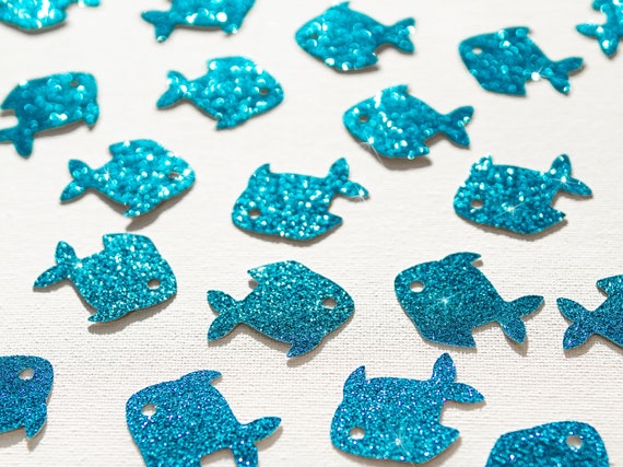 Glitter Paper Fish Cutouts 20 Pieces 1 6 | Etsy