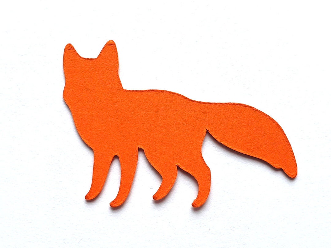 Paper Fox Cutouts 20 Pieces 2 6 Fox Party - Etsy