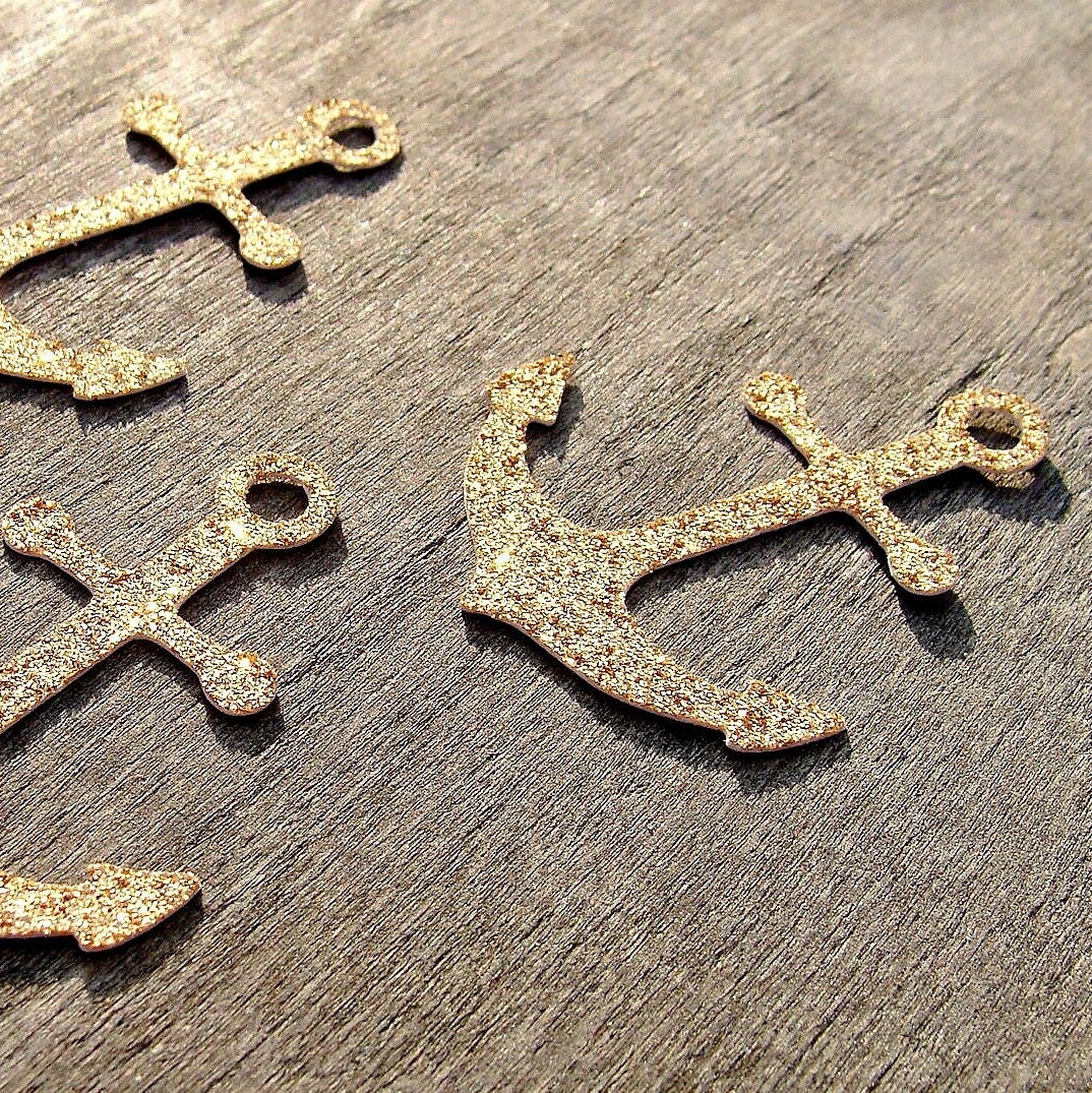 Glitter Paper Anchor Cutouts, 20 Pieces, Choose SIZE and COLOR - Etsy