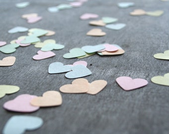 100 Small Paper Hearts, Die Cut Heart, Die Cut Paper Hearts, Heart ...