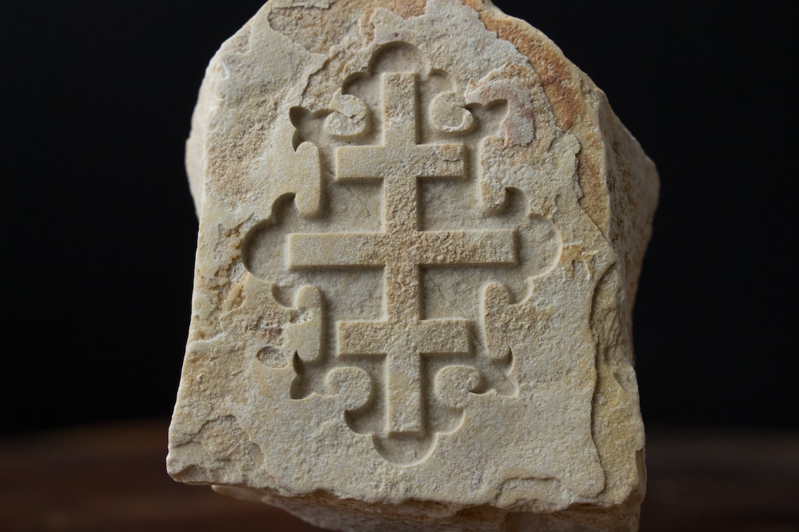 Salem Cross Pontifical Cross on Jerusalem Stone - Etsy