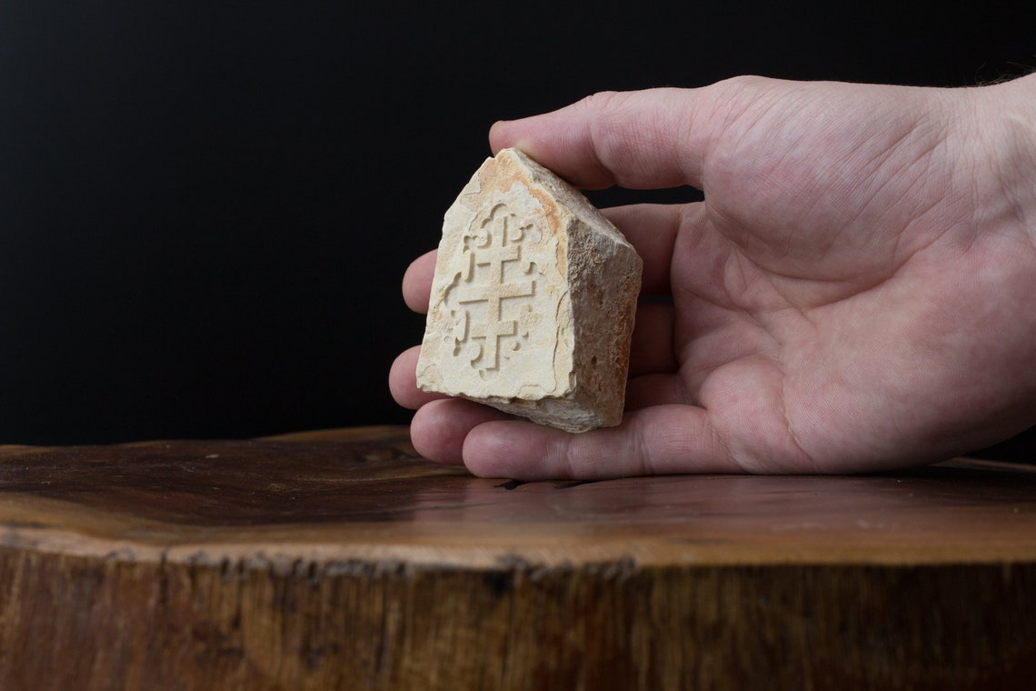 Salem Cross Pontifical Cross on Jerusalem Stone - Etsy