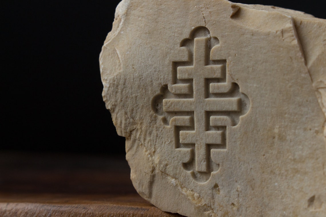 Pontifical Cross Salem Cross on Jerusalem Stone - Etsy