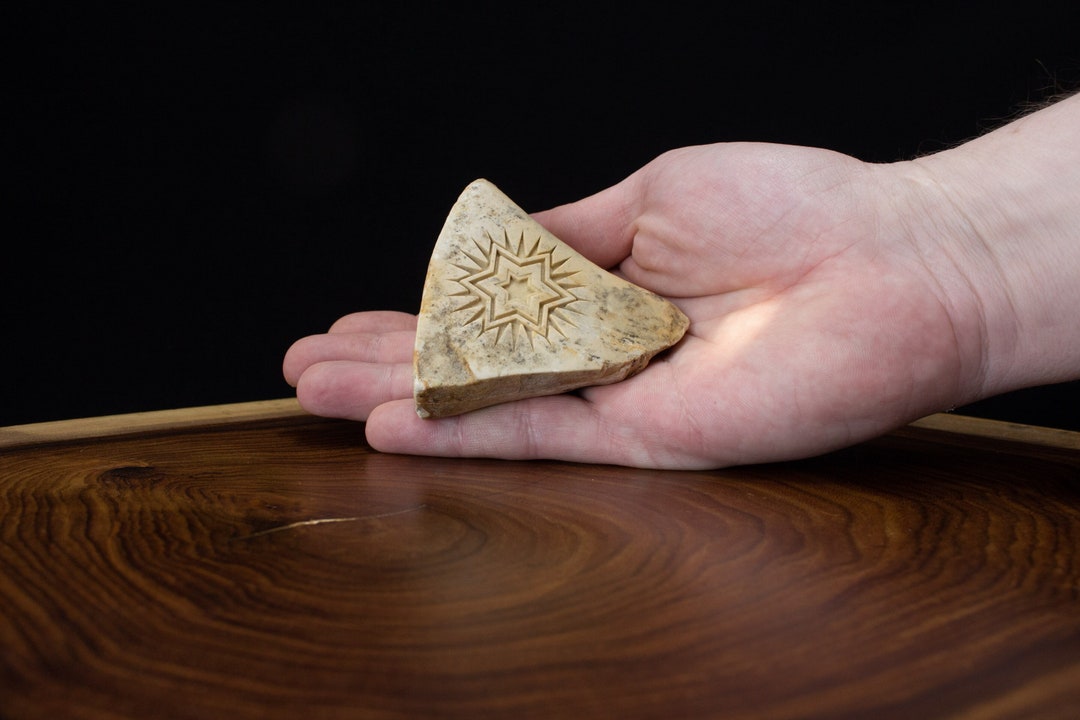 Star of David Engraved Jerusalem Stone, Magen David Jewish Symbol for ...