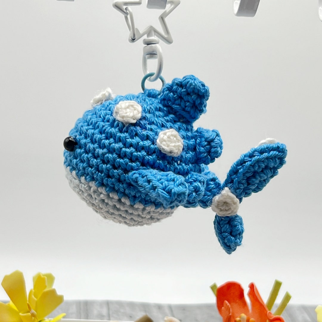 Cute Crochet Whale Shark Amigurumi Keychain - Etsy