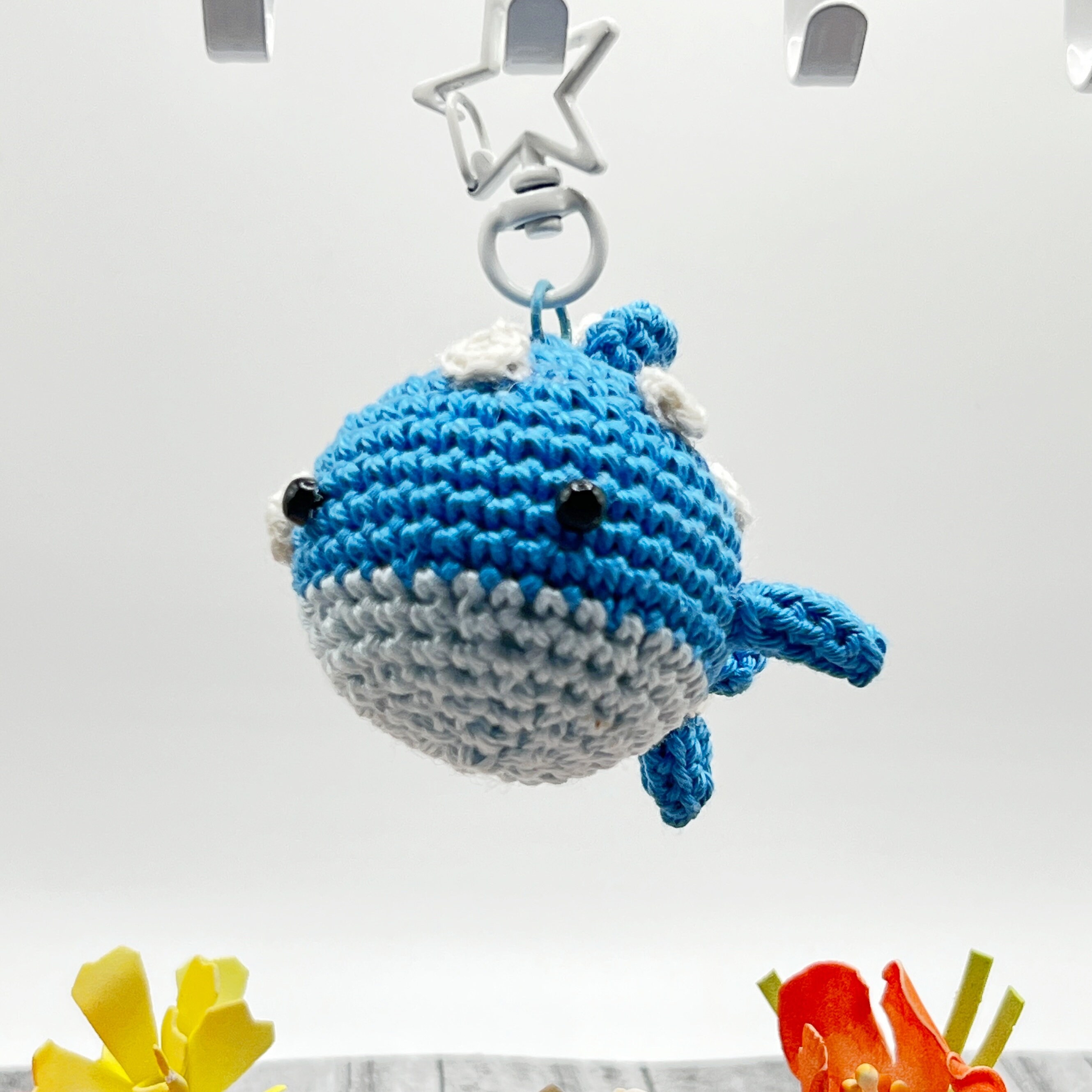 Cute Crochet Whale Shark Amigurumi Keychain - Etsy