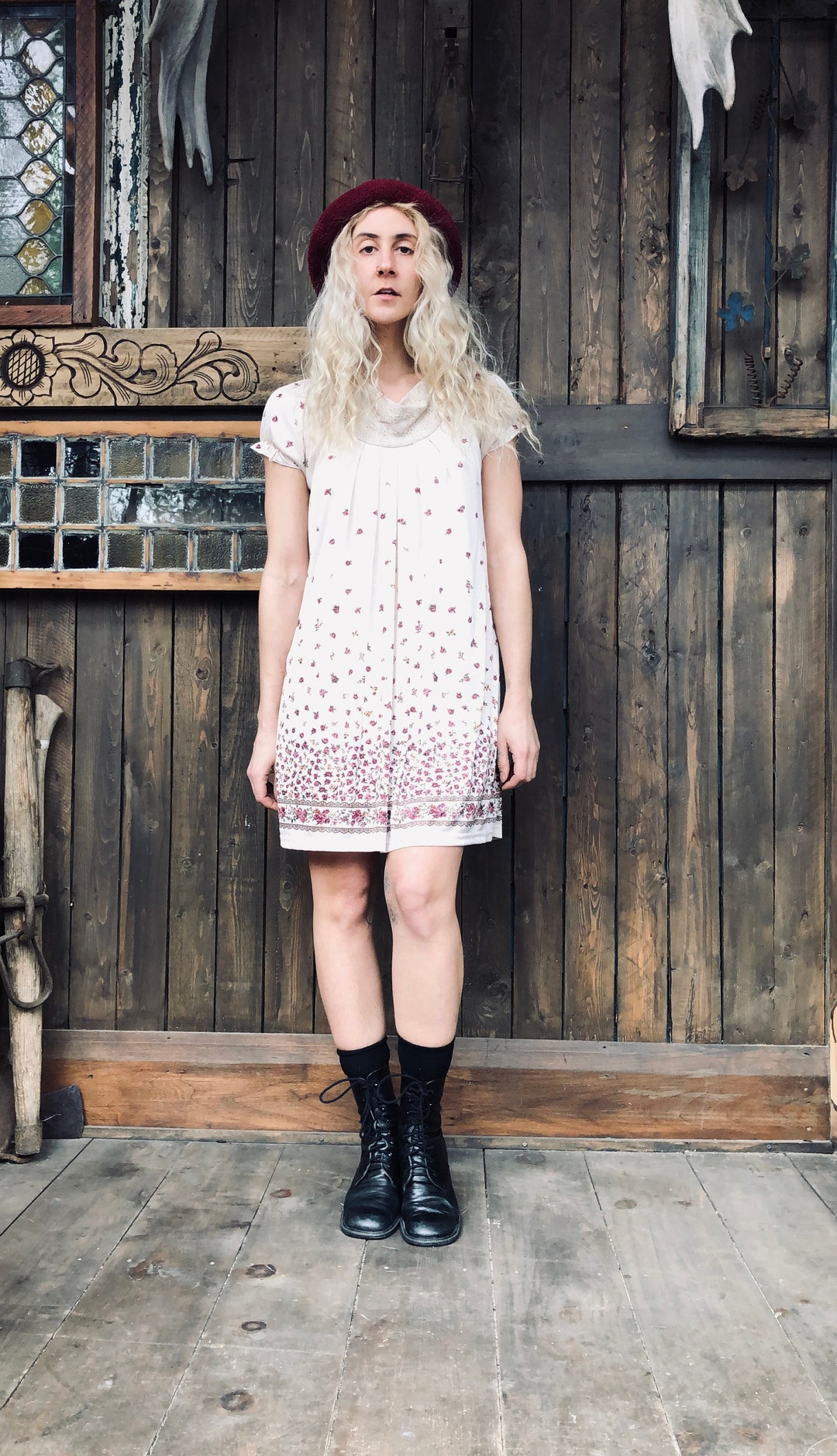 Vintage Pink Floral Baby Doll Nightie/dress – Sweet & Breezy - Etsy