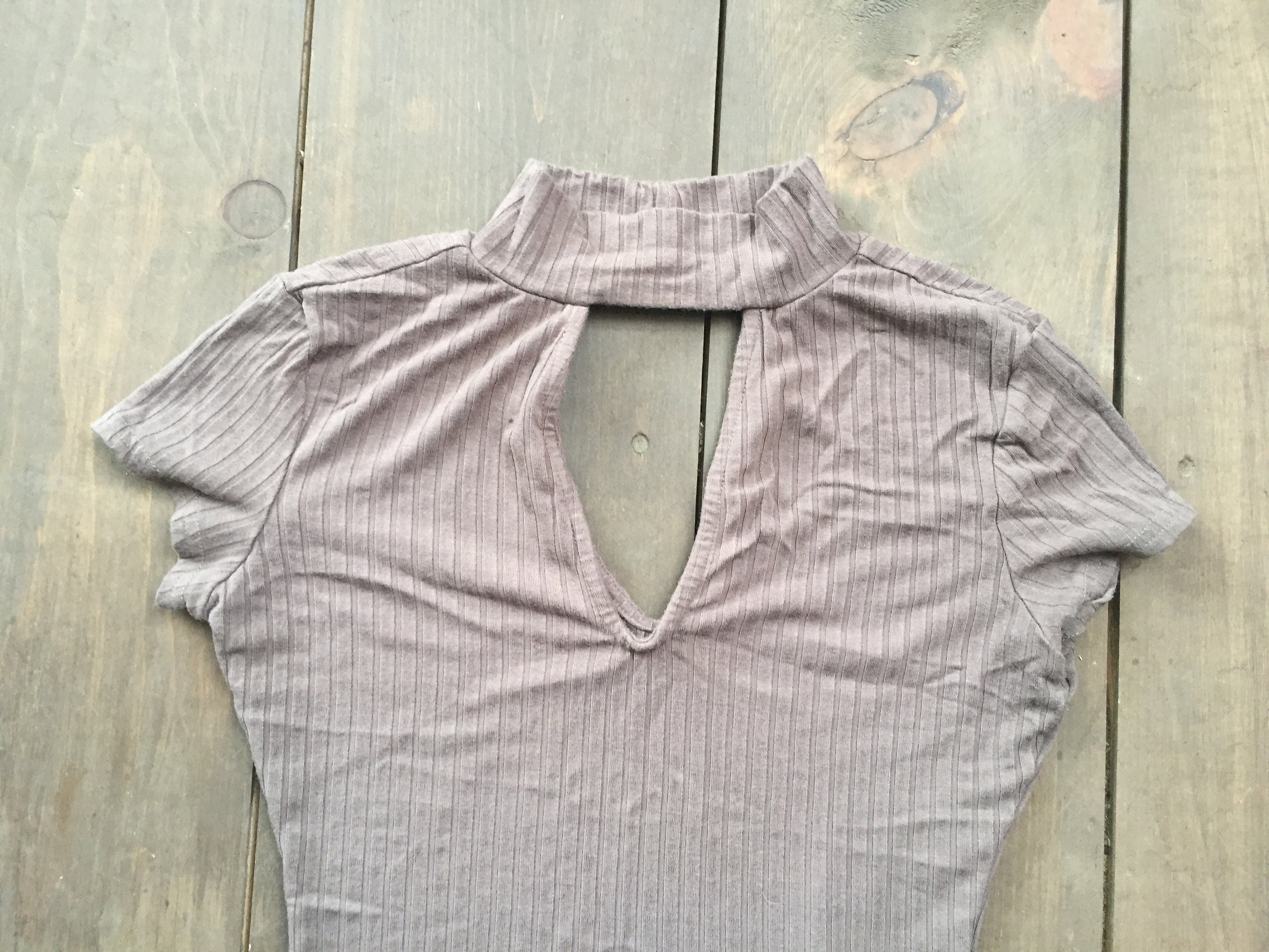 Cut Out Bodysuit Grey Bodysuit Bodysuit Thong Bodysuit Ribbed Bodysuit ...