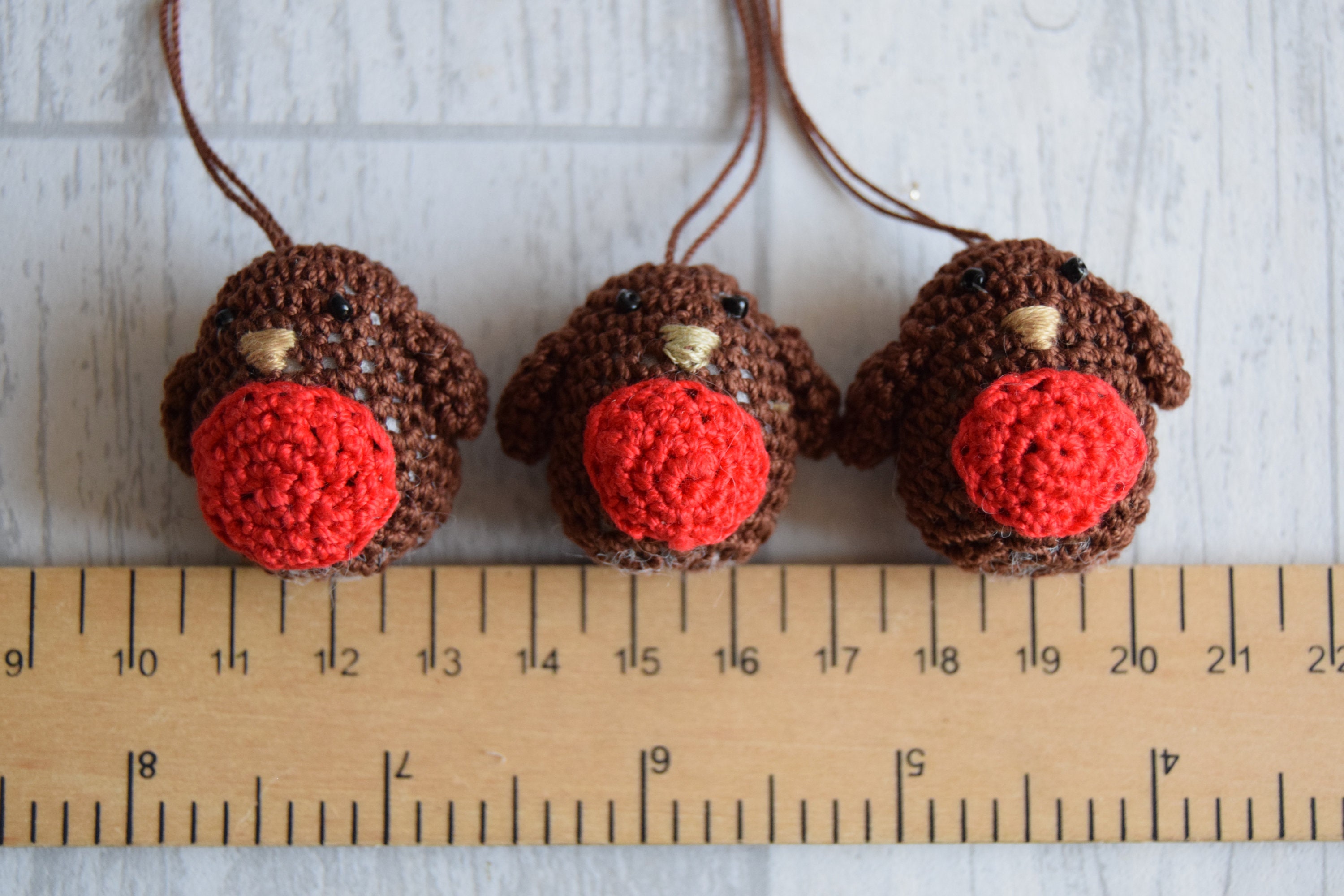 Crochet Robin, Itty Bitty Bird Decoration, Garden Bird, - Etsy