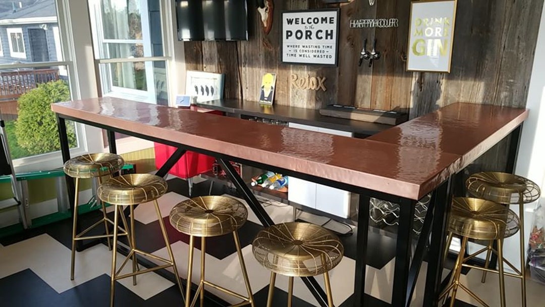 Copper Bar Tops. Heavy Duty Copper. Hand Made in Ohio. Custom Sizes ...