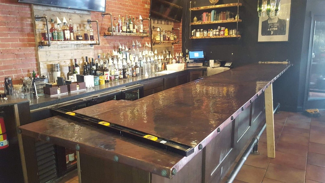 Copper Bar Tops. Heavy Duty Copper. Hand Made in Ohio - Etsy