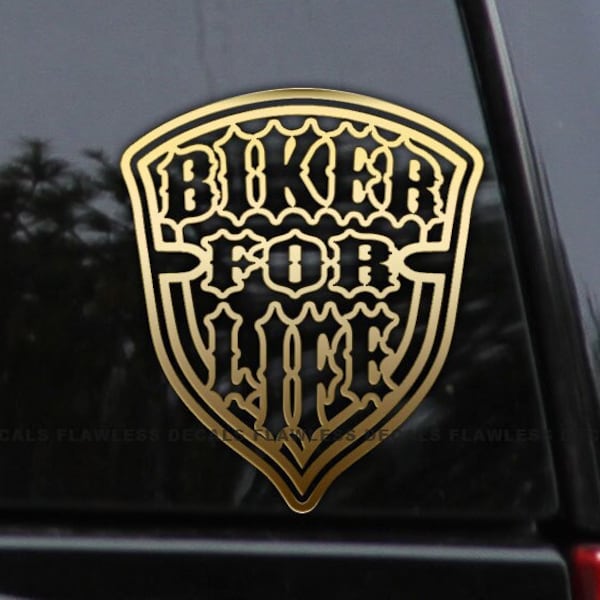 Biker Window Decal - Etsy