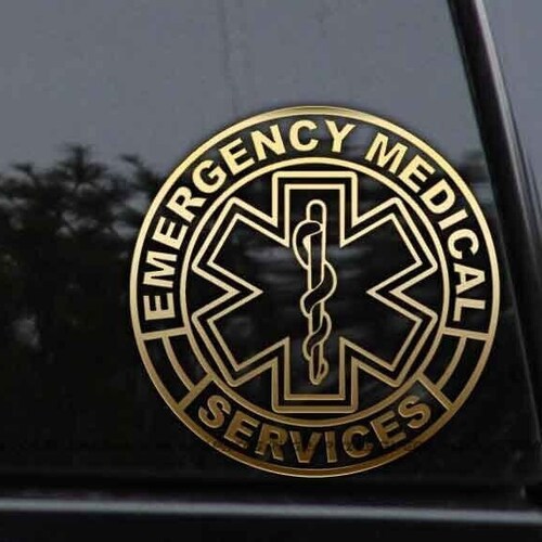 Star of Life EMT Decal Sticker EMS Ambulance Medical Emergency - Etsy