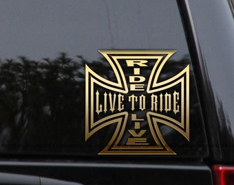 Live to Ride Sticker - Etsy