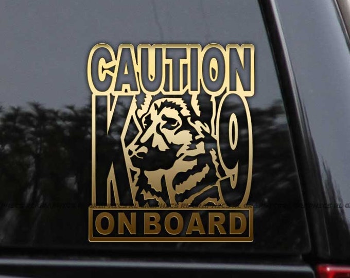 Caution K9 Unit on Board Police Dog Decal Sticker - Etsy