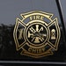 Fire Chief Firefighter Decal Sticker Fire Department Car Truck Window ...