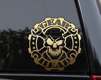 Mechanic Skull Decal - Etsy