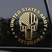 Army Veteran American Flag Skull Decal Sticker - Etsy