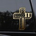 American Flag Decal Sticker God Christian Religious Car Window Laptop ...