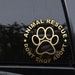 Animal Rescue Decal Sticker Dont Shop Adopt Dog Love Paw Car Window ...