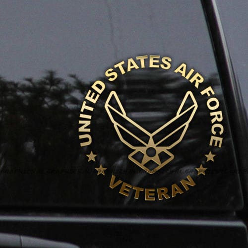 USAF Air Force Veteran Car Truck Window Laptop Decal Sticker - Etsy