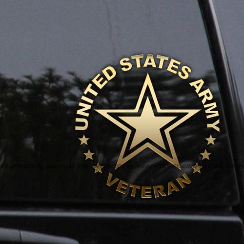 US Army Veteran Car Truck Window Laptop Decal Sticker - Etsy