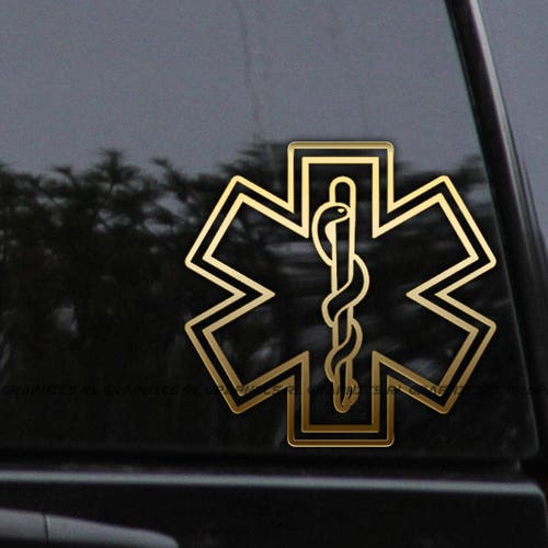 EMT Vinyl Decal EMT Sticker Emergency Medical Technician - Etsy
