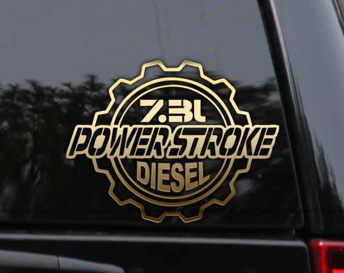 Powerstroke 7.3L Diesel Truck Decal Sticker Ford Turbo F250 F350 Window ...