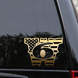 Worcester 6 Memorial Firefighter FD Decal Sticker USA Flag Car Window ...