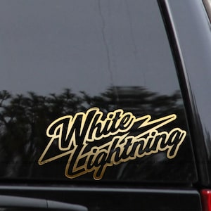 WHITE LIGHTNING Vinyl Decal Sticker Diesel Truck Turbo Boost JDM Car ...