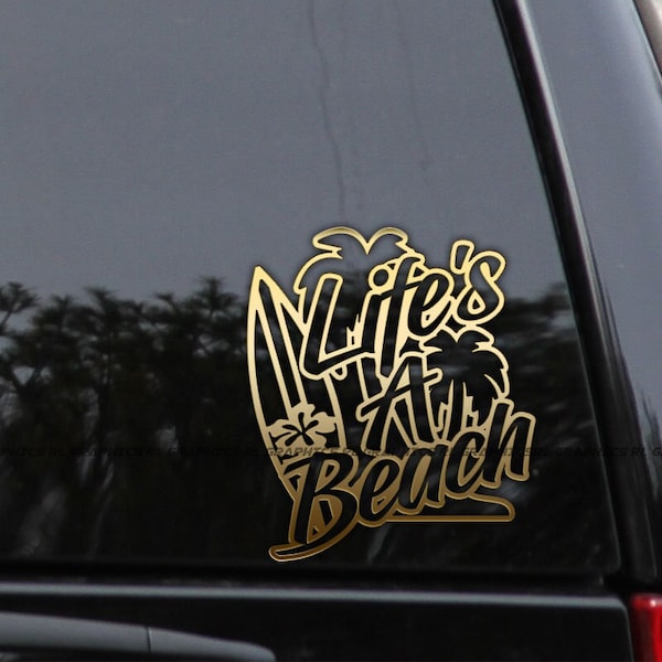 Beach Life Decal - Etsy