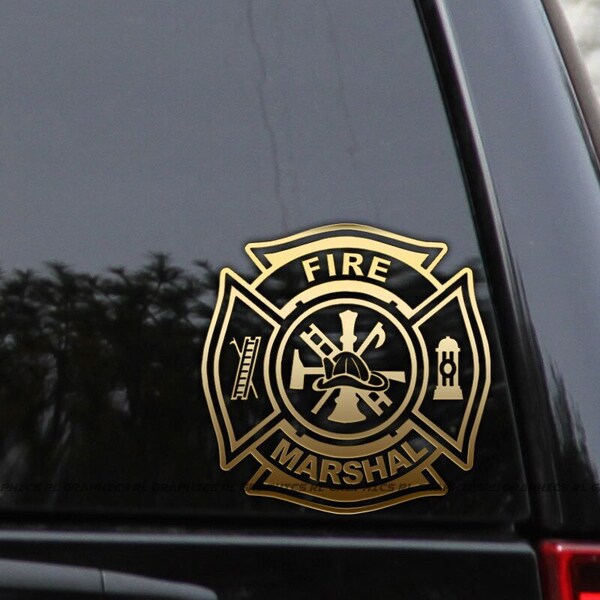 Fire Department Car Decal - Etsy
