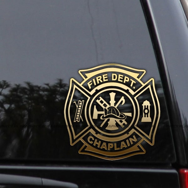 Fire Chaplain Decal - Etsy