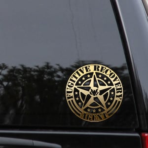 Fugitive Recovery Agent Badge Decal Sticker - Etsy