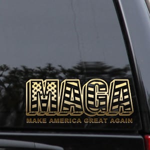 MAGA Decal Sticker Make America Great Again Trump Car Window Bumper - Etsy