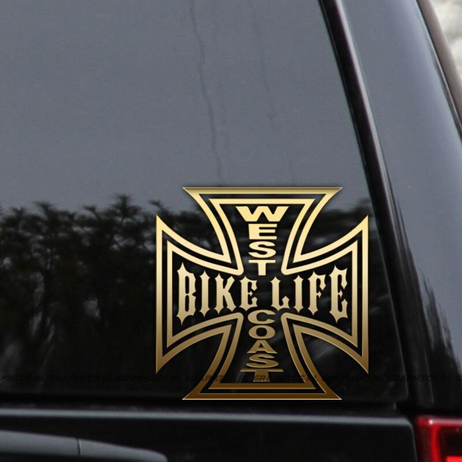 West Coast Bike Life Decal Sticker Biker Harley Chopper Window Laptop ...