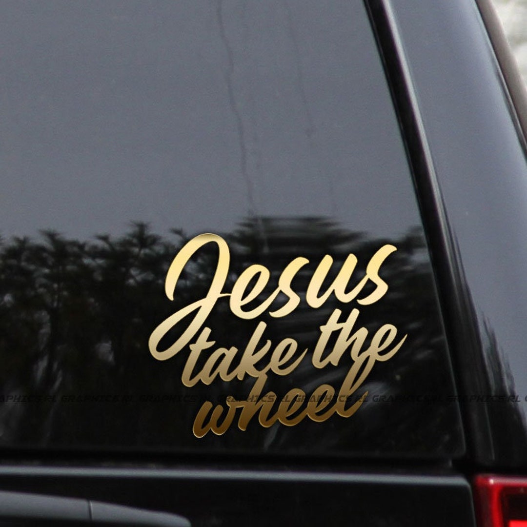 Jesus Take the Wheel Decal Sticker God Christian Religious Car Window ...