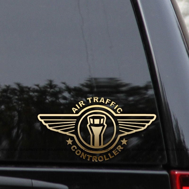 Air Traffic Controller Decal Sticker Aviation Control Tower Window ...