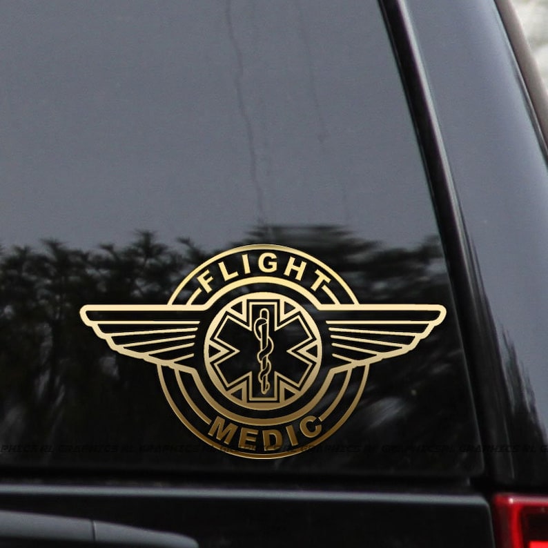 Flight Medic Aviation Wings EMT Decal Sticker Car Truck Window - Etsy
