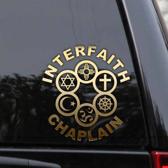 Interfaith Chaplain Religious Symbols Decal Sticker - Etsy